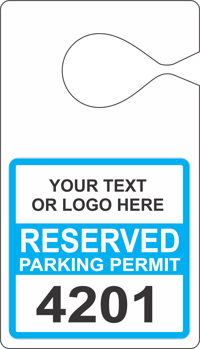 Rear View Mirror Hang Tag 2-3/4" wide x 4-3/4" tall – SignAndDecal.com